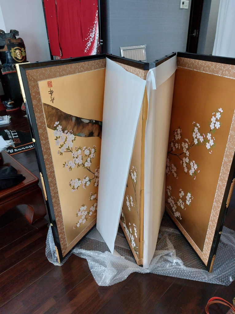 Japanese folding screens – Byobu Gallery online shop / Red Maple connection