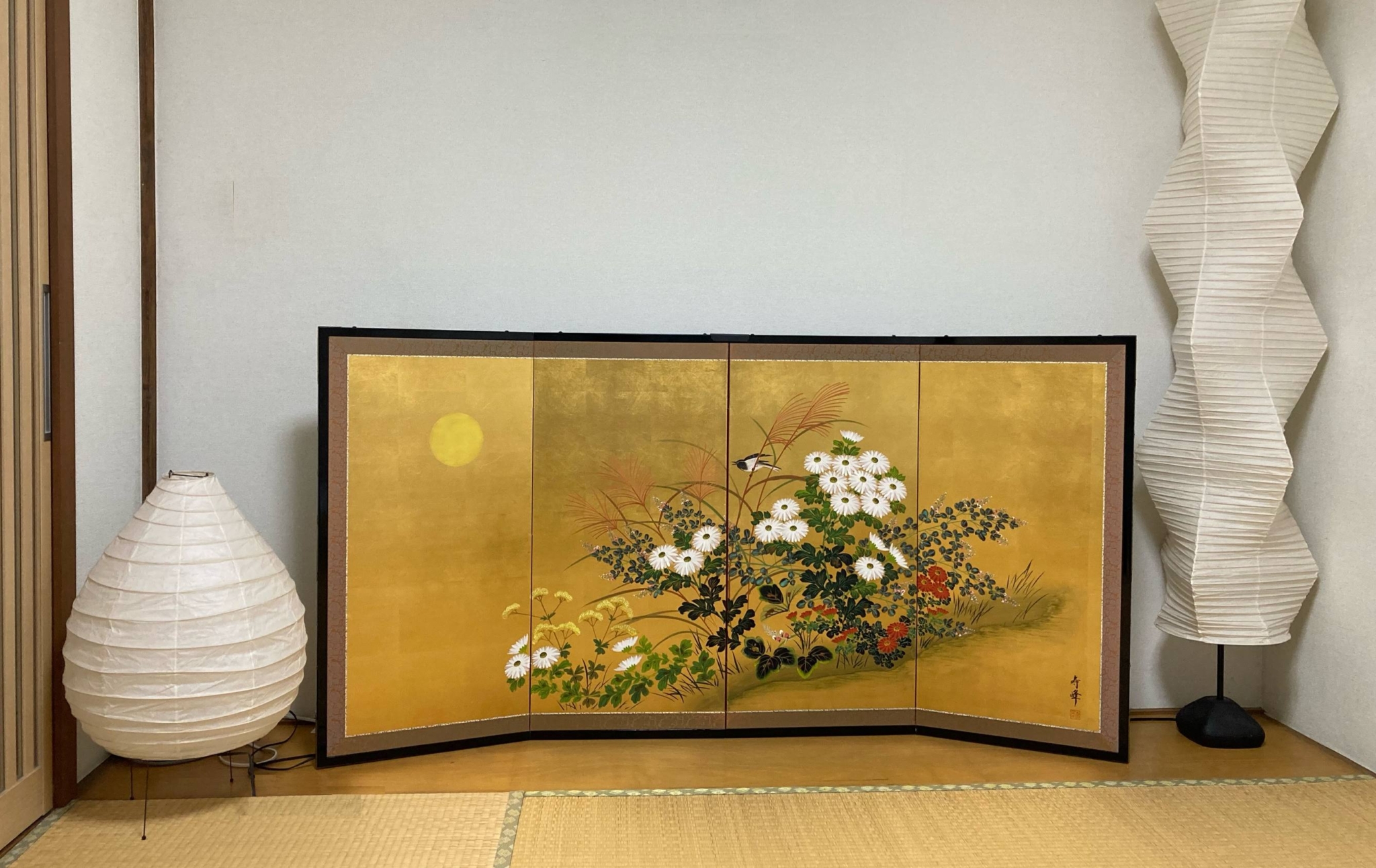 Japanese painting Screen / Japanese folding Screen for sale