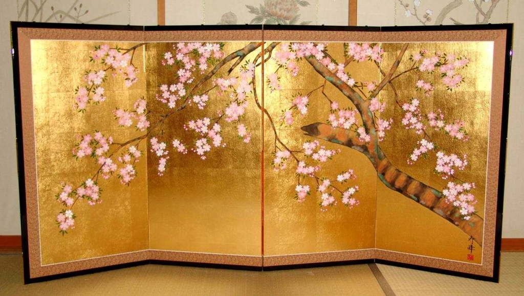 Japanese painting Screen / Japanese folding Screen for sale